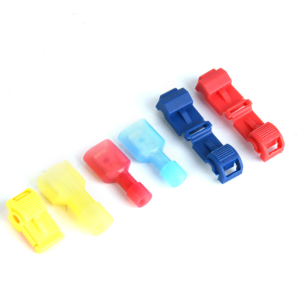 120pcs Quick Splice Terminal Red Blue Yellow Male Female Wire Connector ...