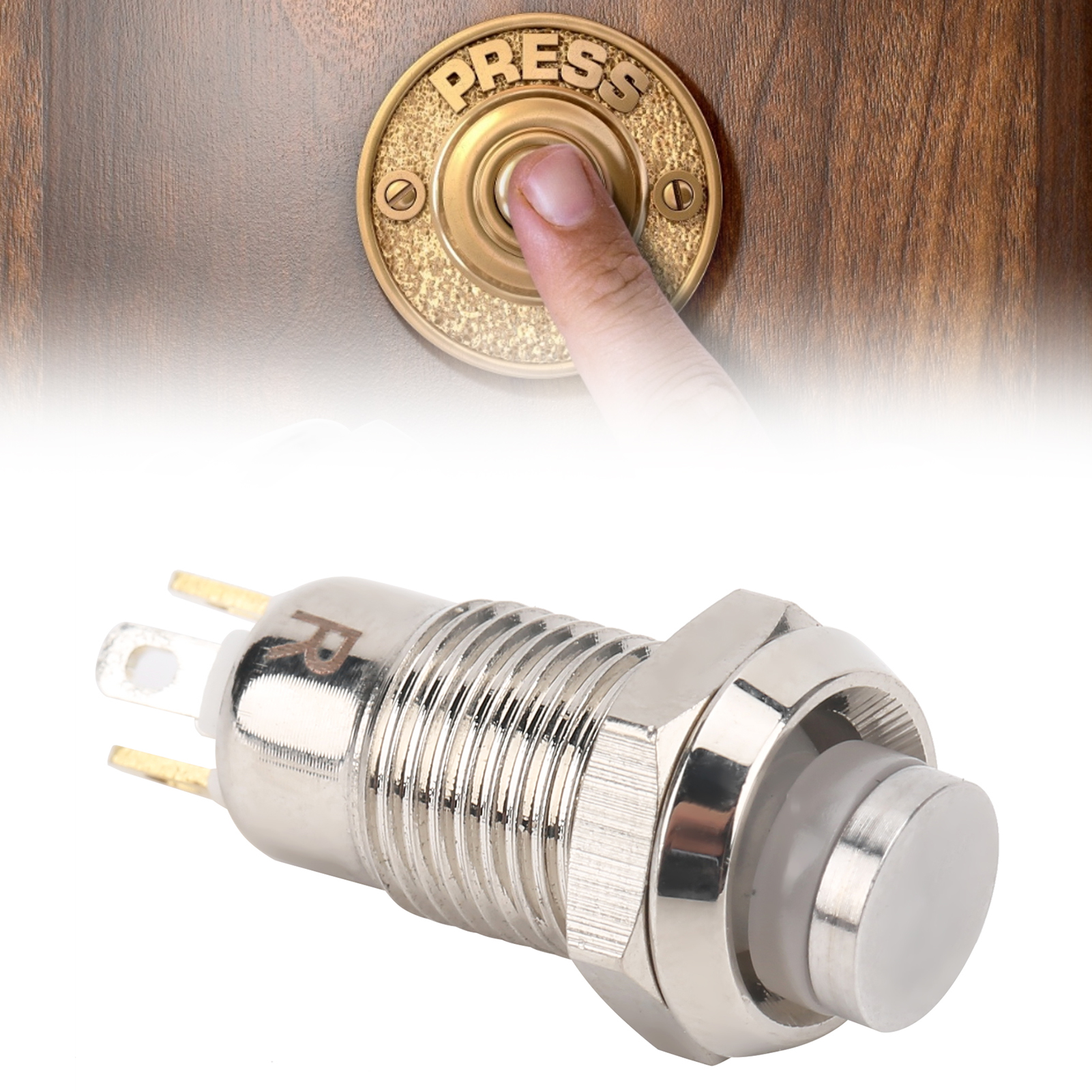 PUSH BUTTON SWITCH Stainless Steel Push Button Start Switch For Inching ...