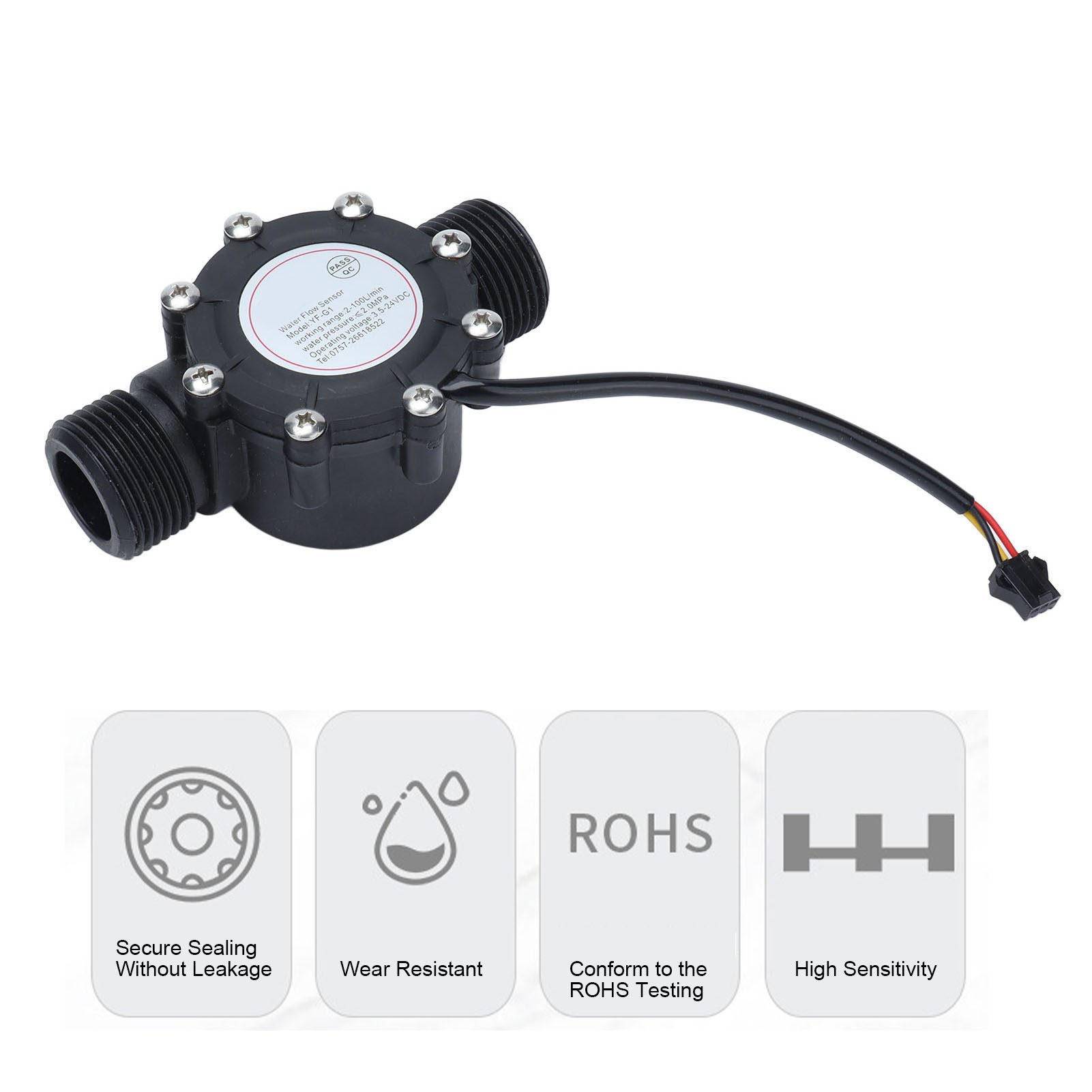 WATER HALL SENSOR Switch Sensors Sensors Meter Flowmeter DN25 1.3in £15 ...