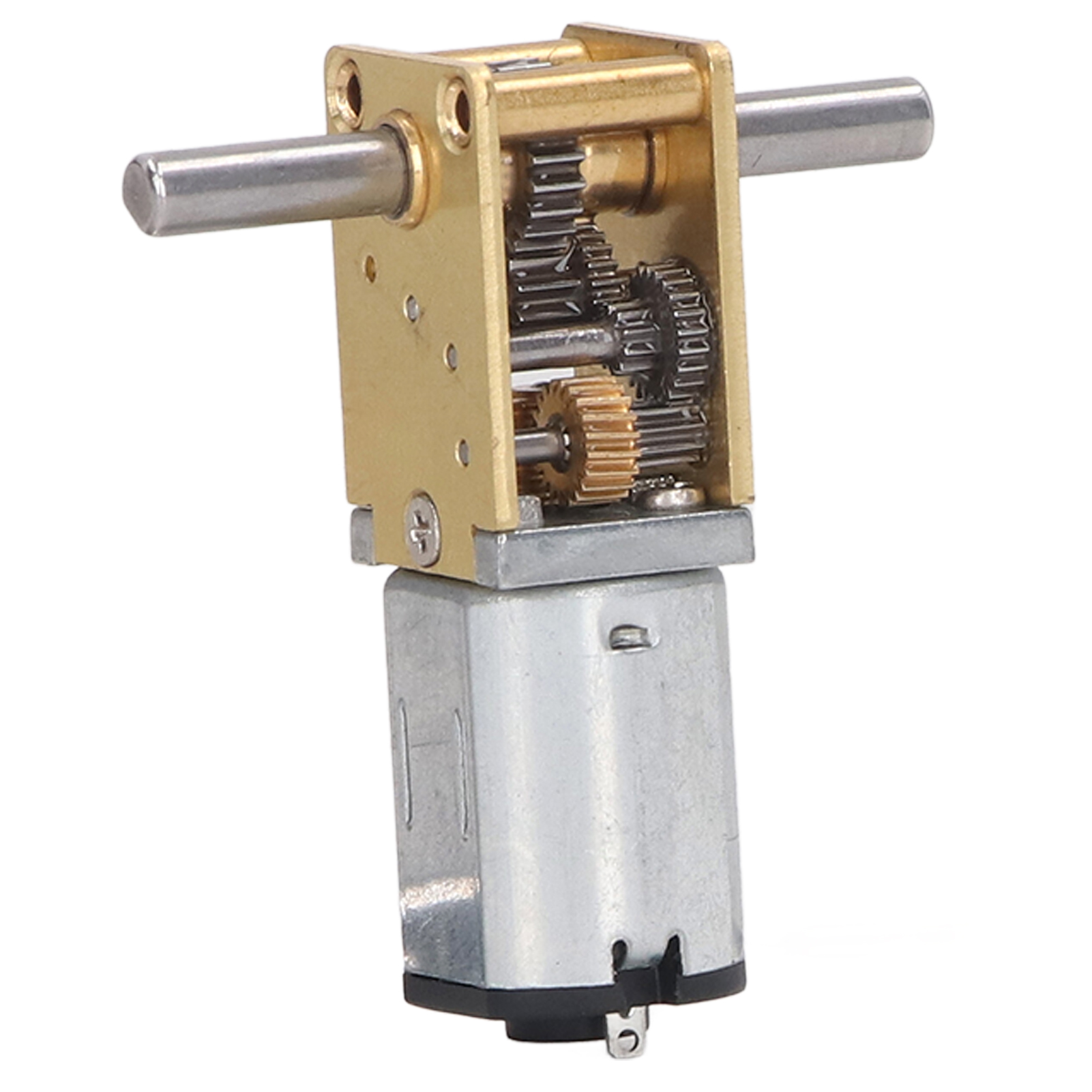 DC12V 27RPM Dual Shaft Motor Micro Worm Gear Reduction Motor Low Speed ...