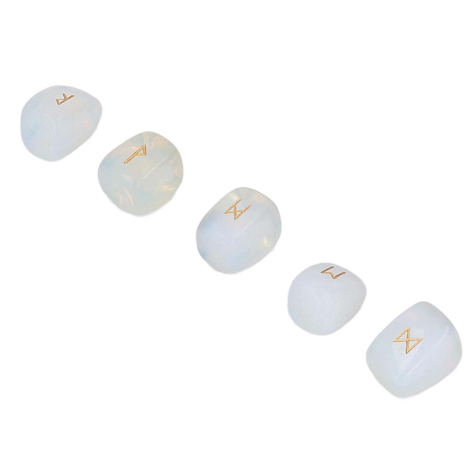 (OPAL)RIZGHWOY ELDER RUNE Alphabet Mind Peaceful Crystal Stone Set For ...