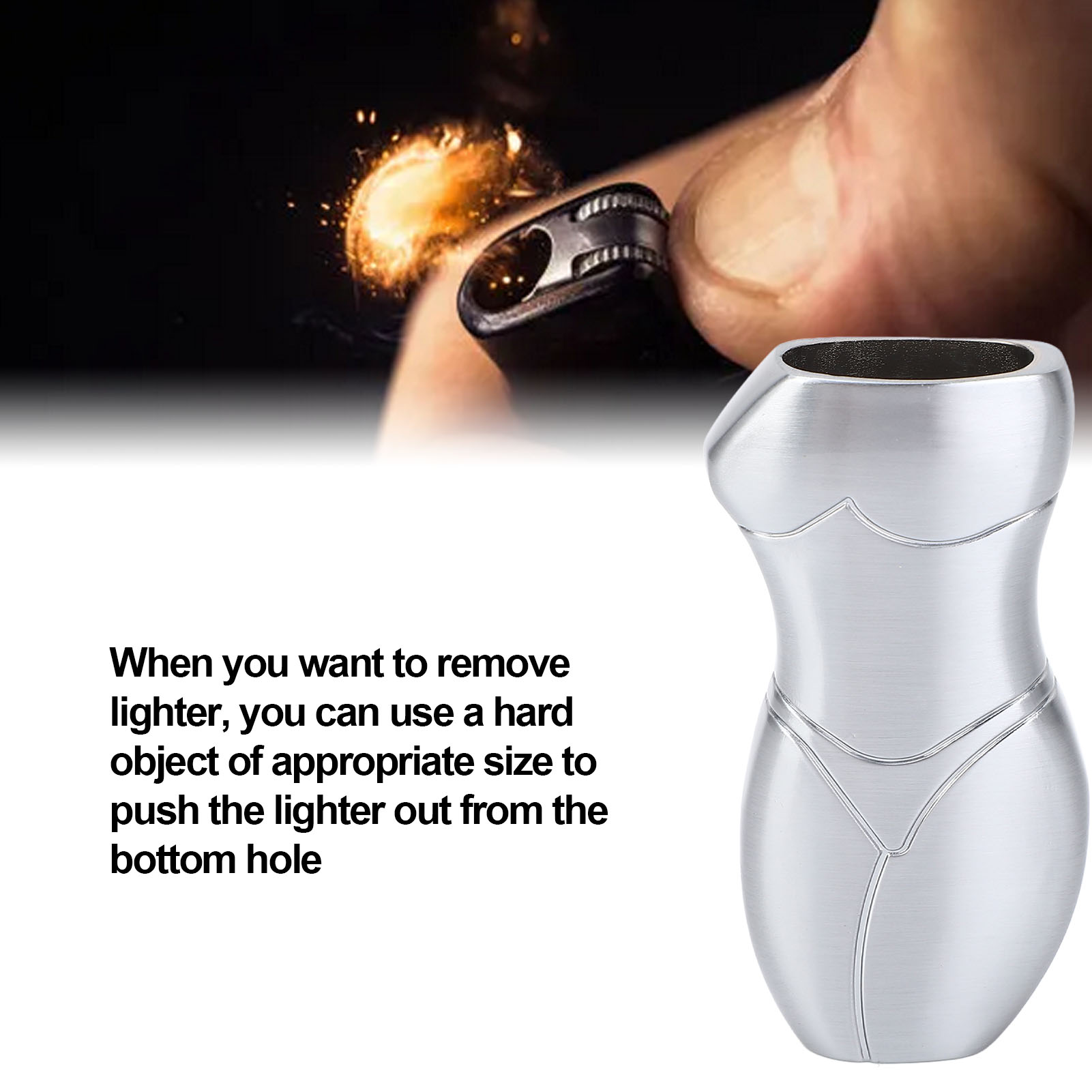 LIGHTER CASE 7CM Length Lighter Shell Aluminum Alloy For Gifting $15.65 ...