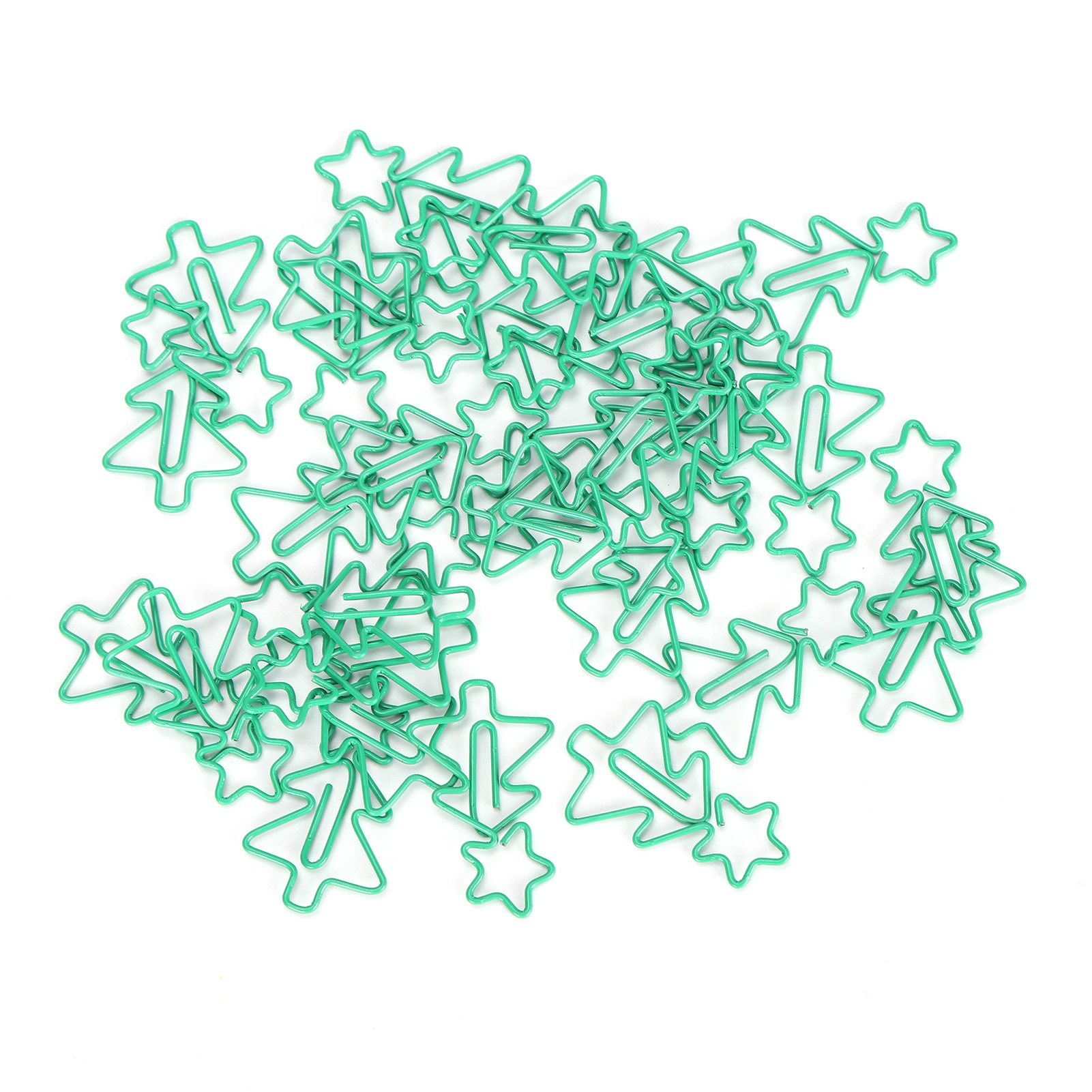Fun Paper Clips 30PCS Five Pointed Star Christmas Tree Shape Bookmark ...