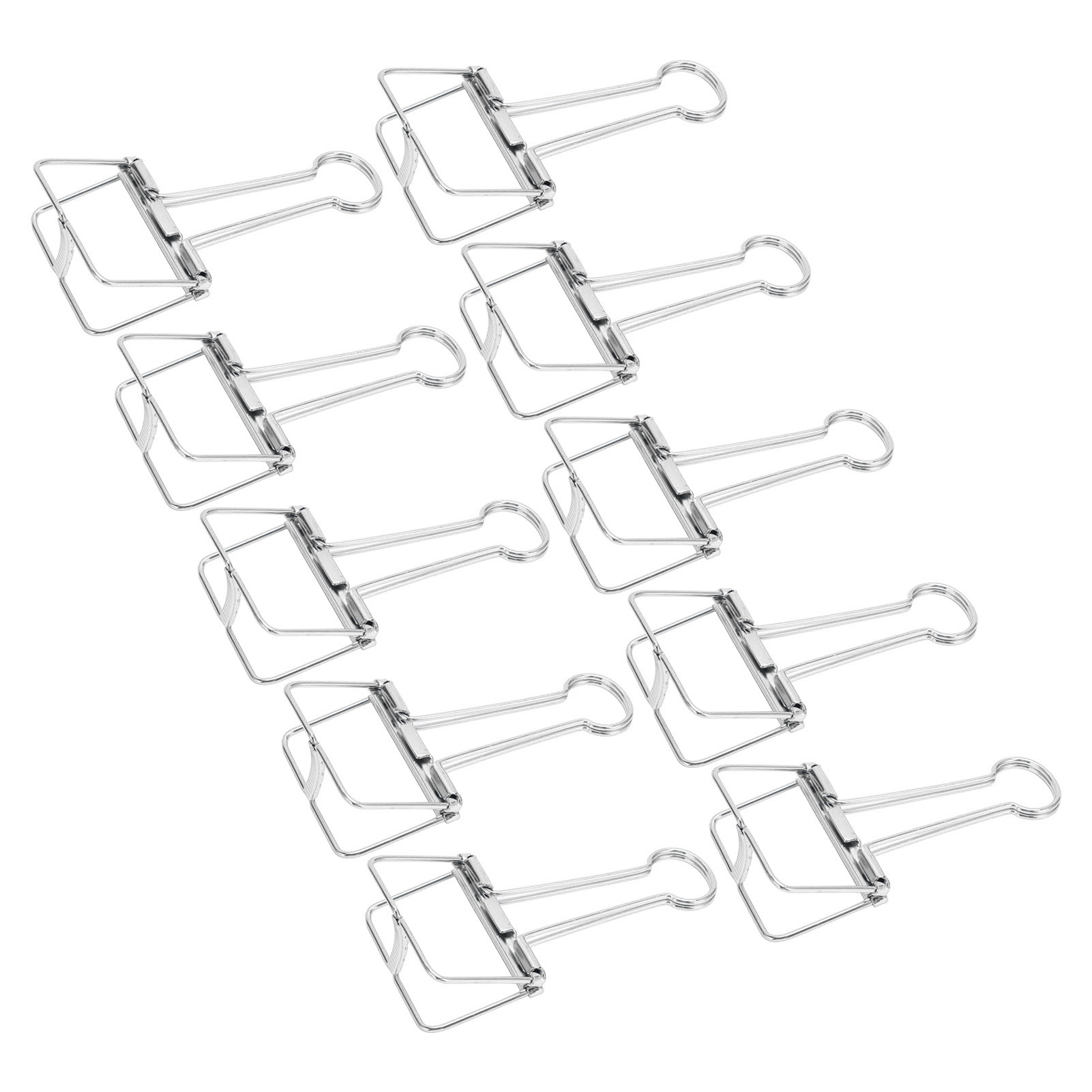 51MM 30PCS CLIPS Strong Clamping Force Metal Hollow Tail Clips Mini Bi ...