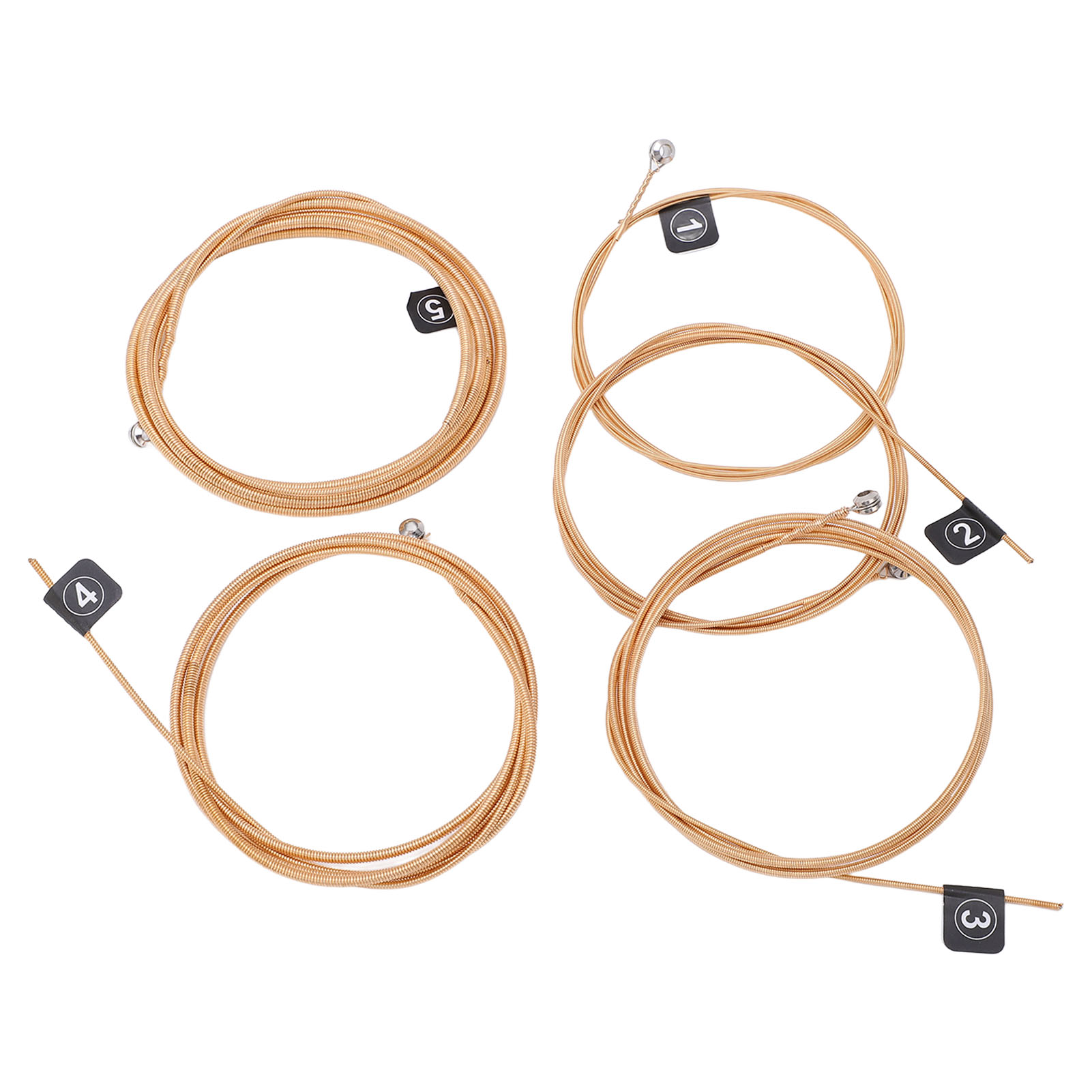 5 String Bass Strings Replacement Metal Wooden Bass Guitar Strings ...
