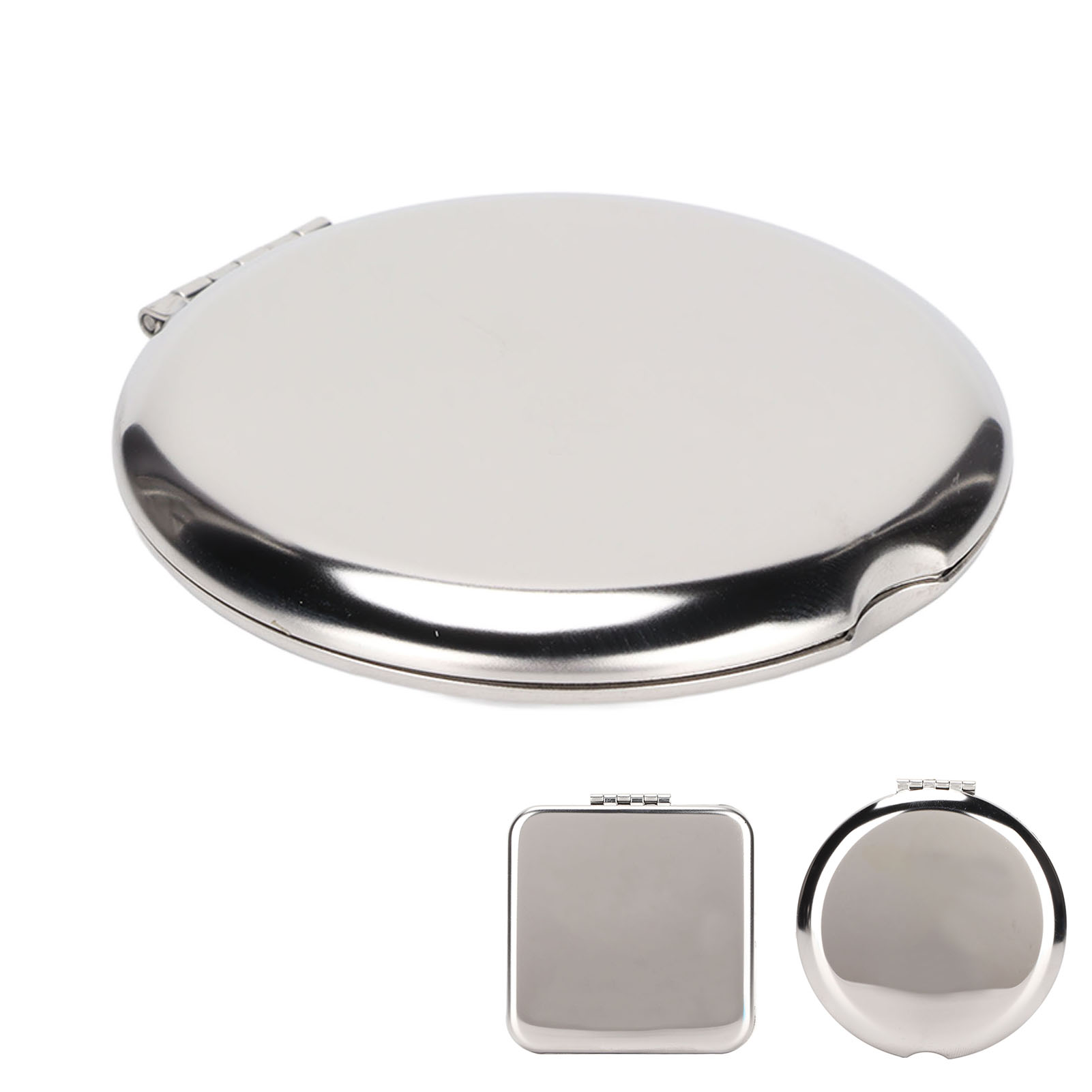 Pocket Mirror Double Sided Foldable Stainless Steel Small Purse Mirror ...
