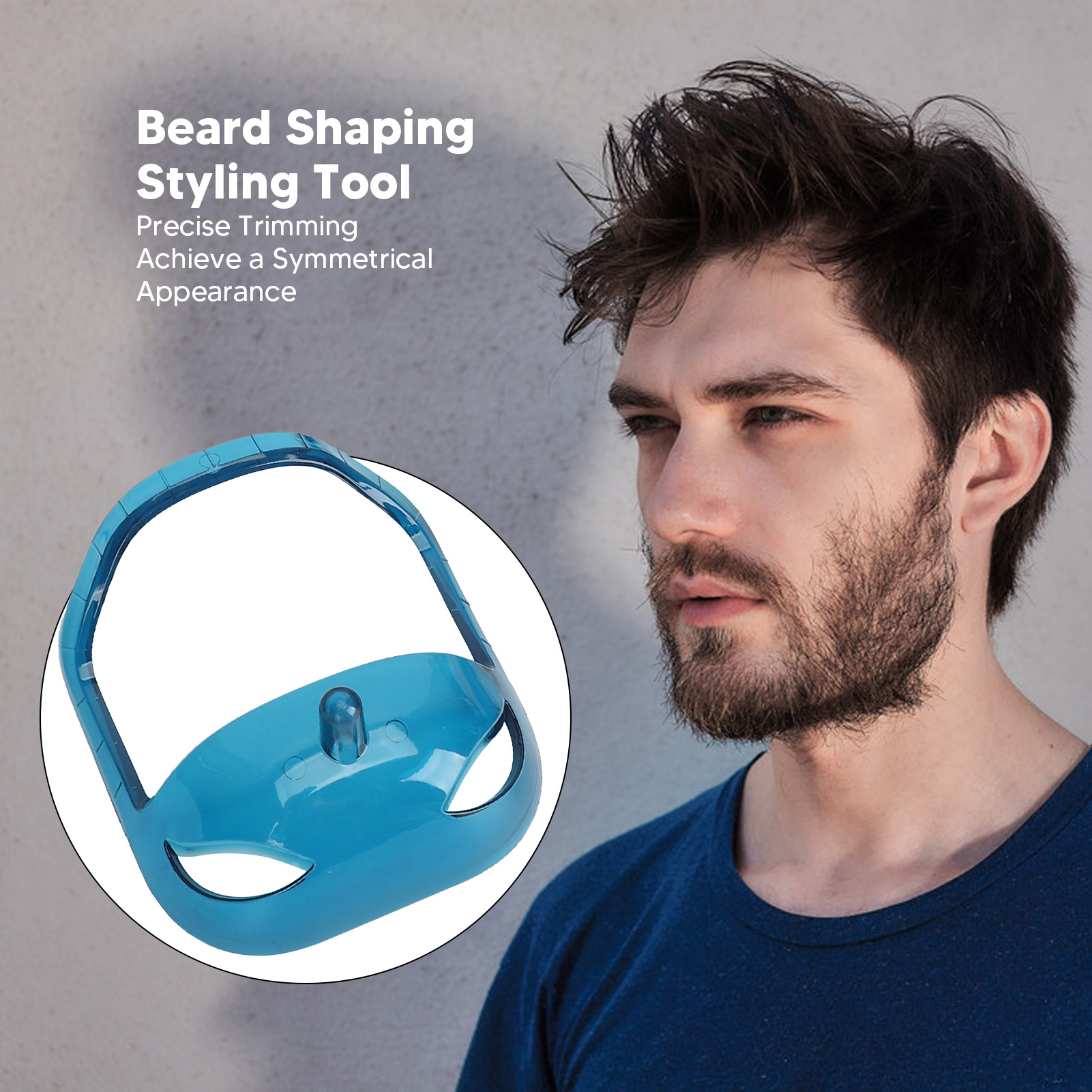 BEARD SHAPING STYLING Tool Beard Shaper Template 5 Size With Comb For ...