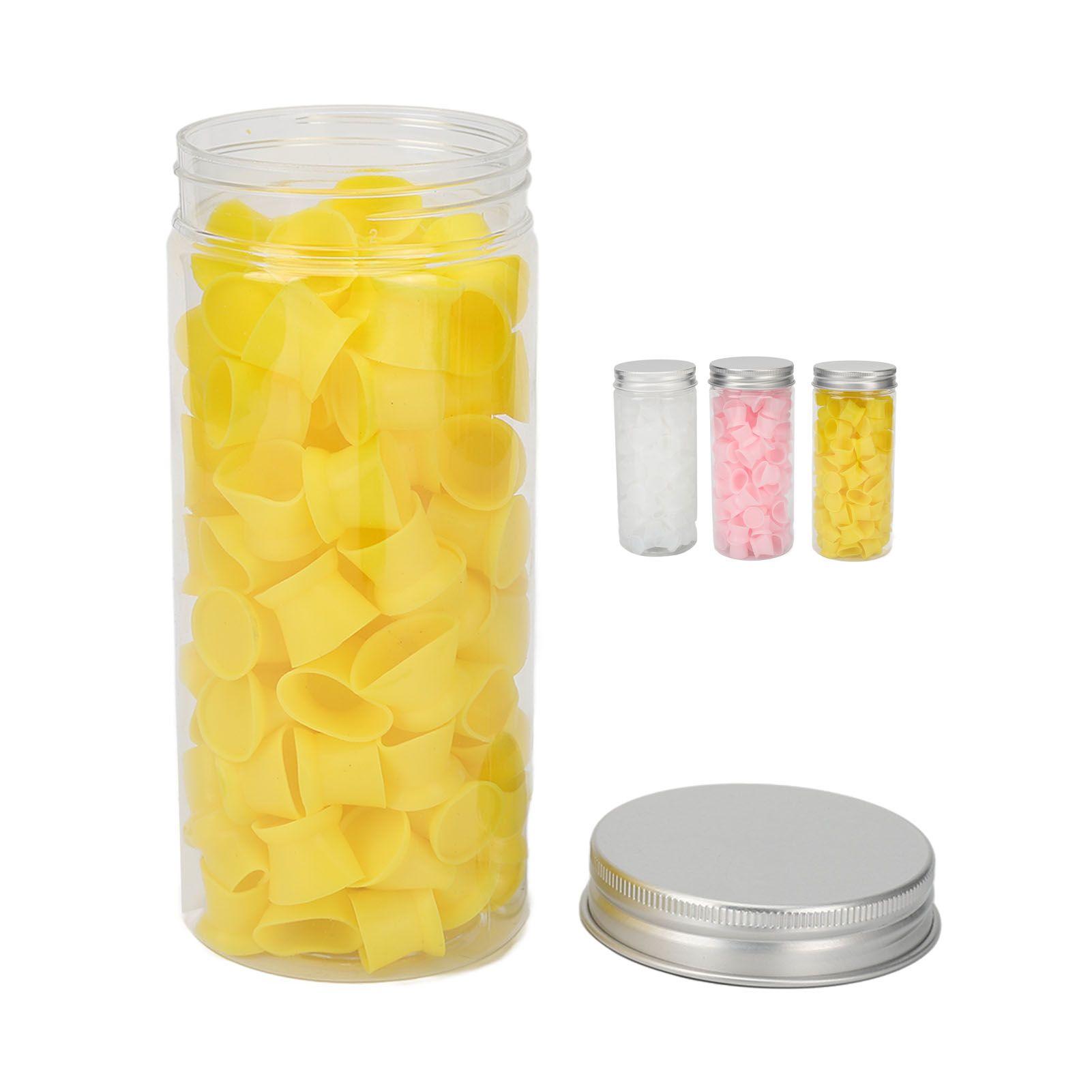 100PCS Disposable Silicone Pigment Cup Large Eyebrow Eyeliner Lip Color ...