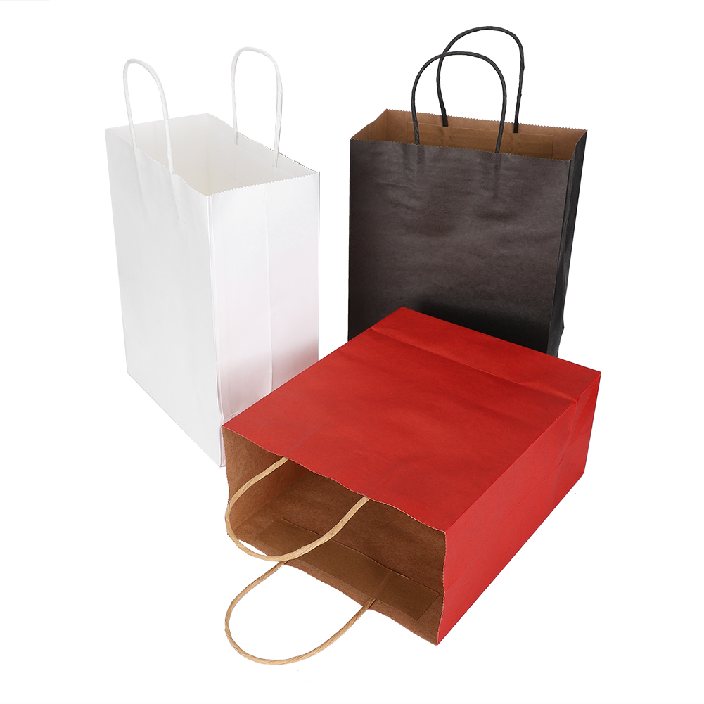 EcoFriendly Portable Kraft Paper Bag Shop Clothes Packaging Gift Bag HR6 | eBay