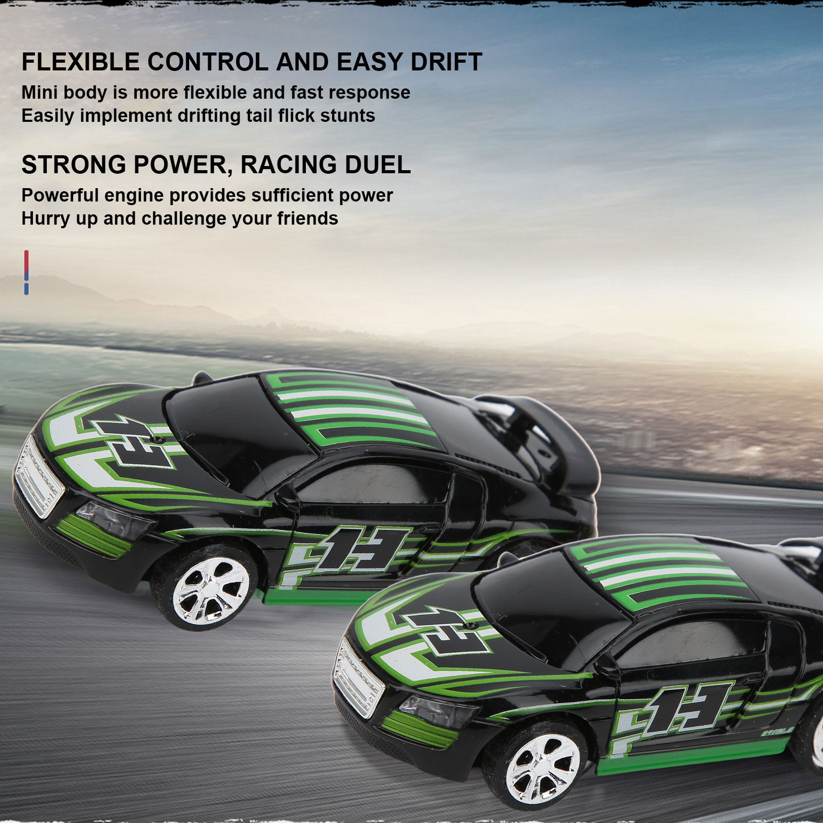 TOY CAR FASHION Rachargable Mini RC Car Remote Control APP Dual Mode ...