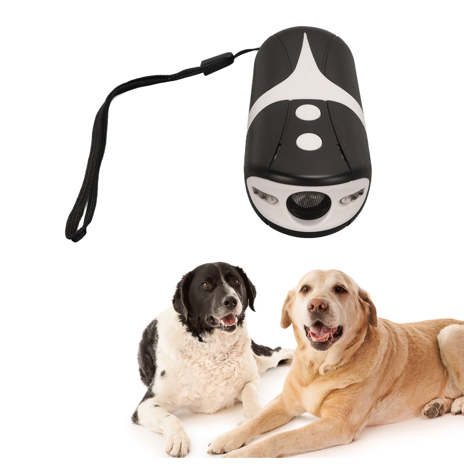 ULTRASONIC BARK CONTROL Device 16.5ft Range Portable Dog Barking ...