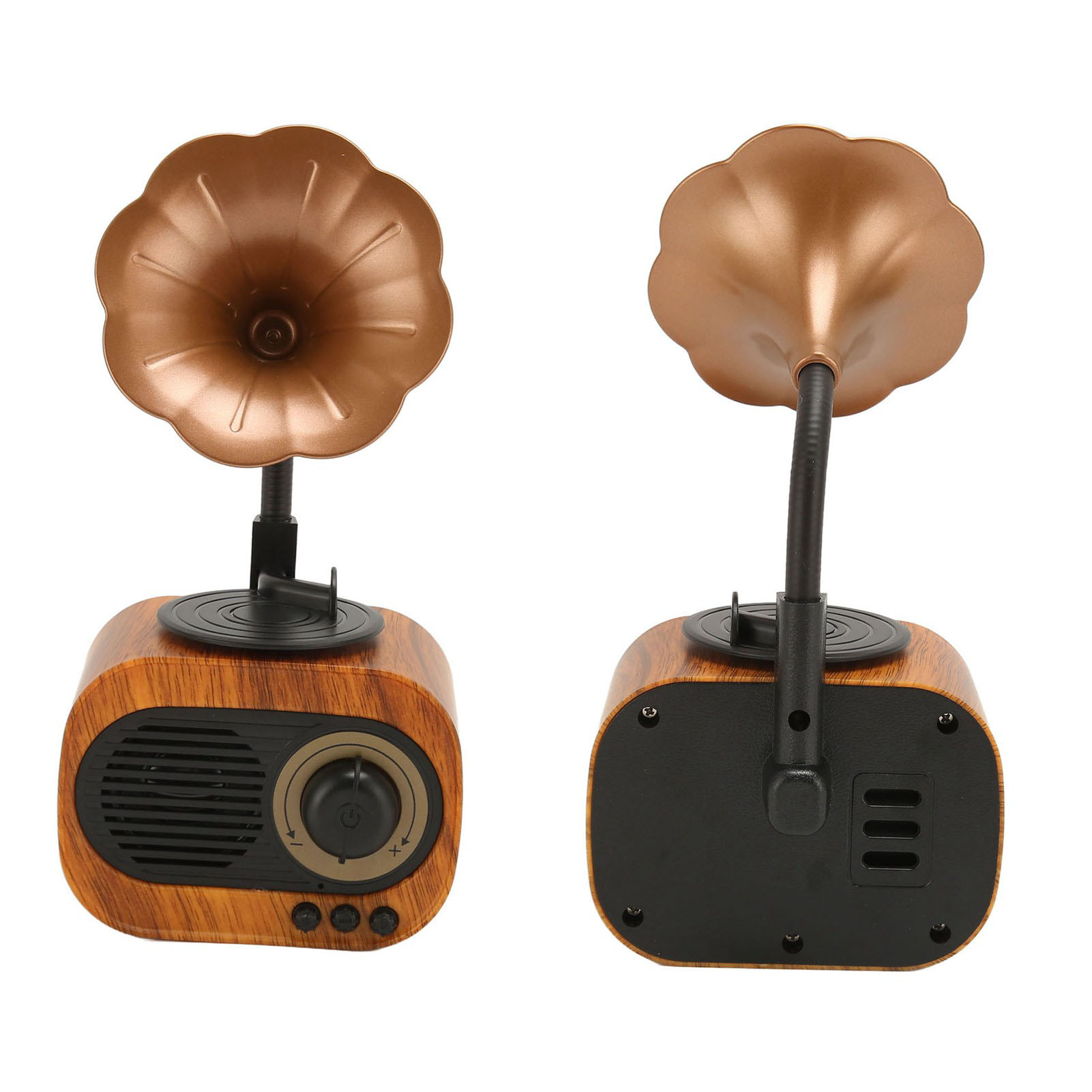 SPEAKER RETRO PHONOGRAPH Shape Rechargeable Portable Wireless Ster REZ ...