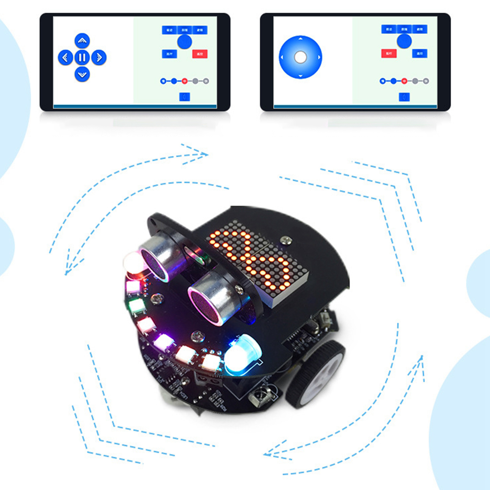 MECHANICAL DIY CODING Robot Programming Remote Control Car Infrared For ...