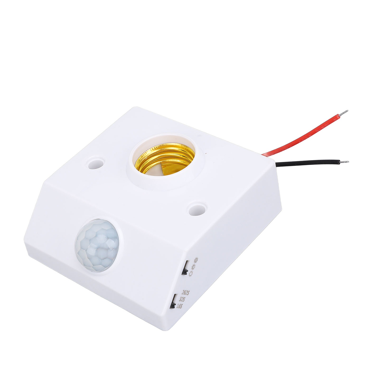 ADJUSTABLE IR MOTION Sensor Light Socket Energy Saving For Corridor ...