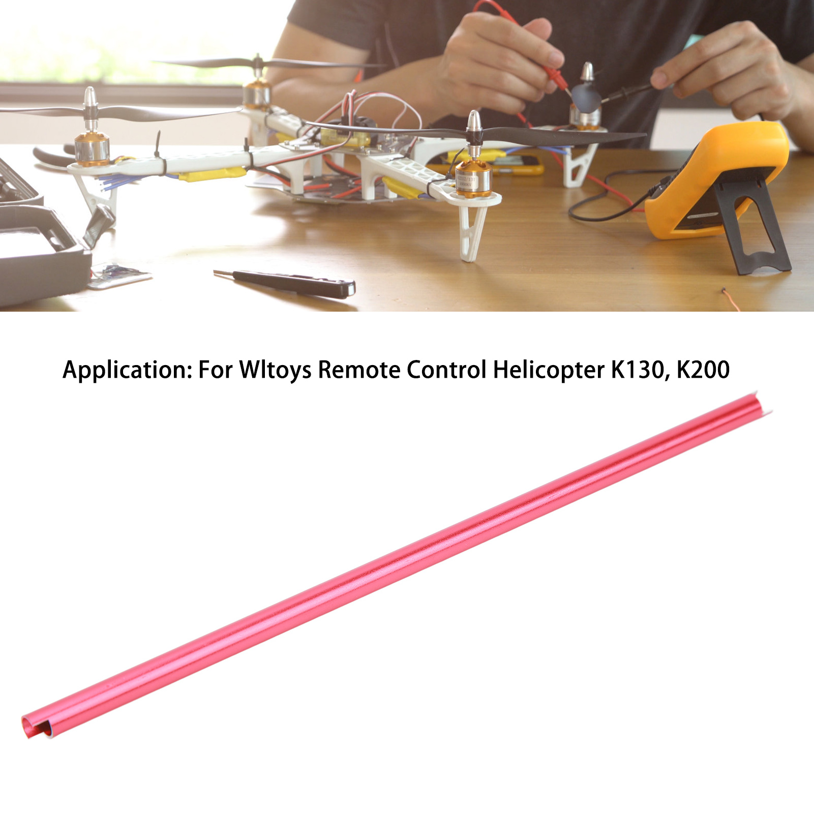 RC HELICOPTER TAIL Pipe Aluminum Alloy RC Helicopter Tail Boom For K200 ...
