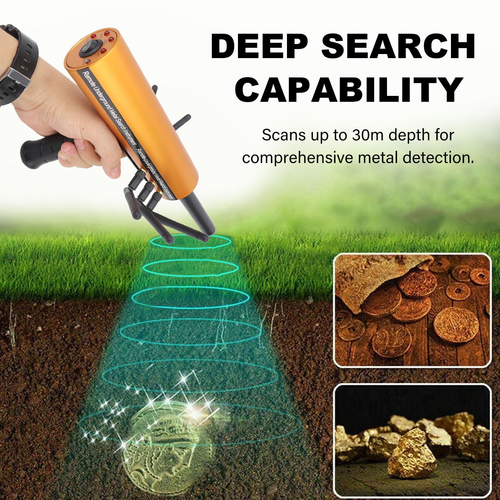 Shipenophy Chercheur de métaux AKS Détecteur de métaux Métal Pinpointer ...
