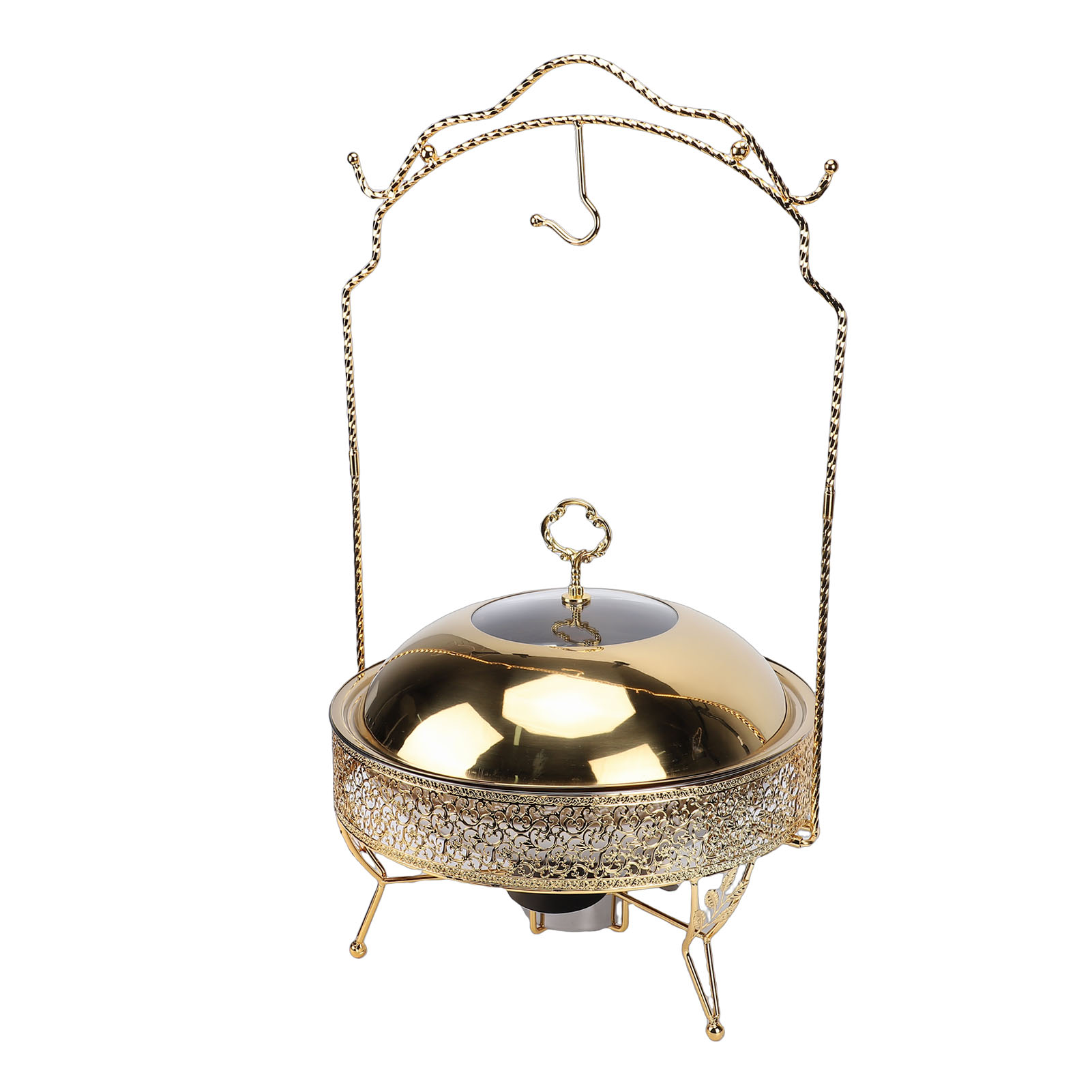 GOLD CHAFING DISH 8L Buffet Warmer With Spoon For Home Or Catering Use ...