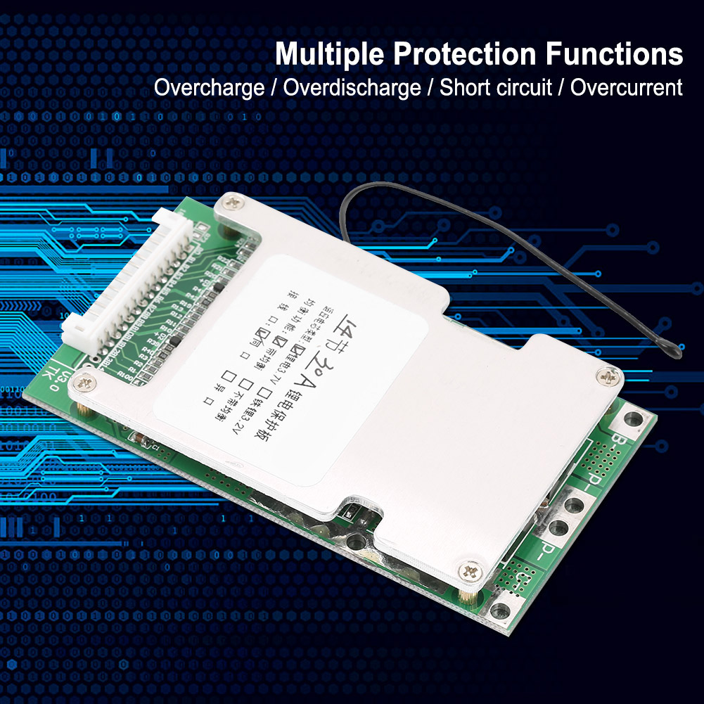 14S 50V 30A Lithium Battery Protection Board PCB Board With Balance ...