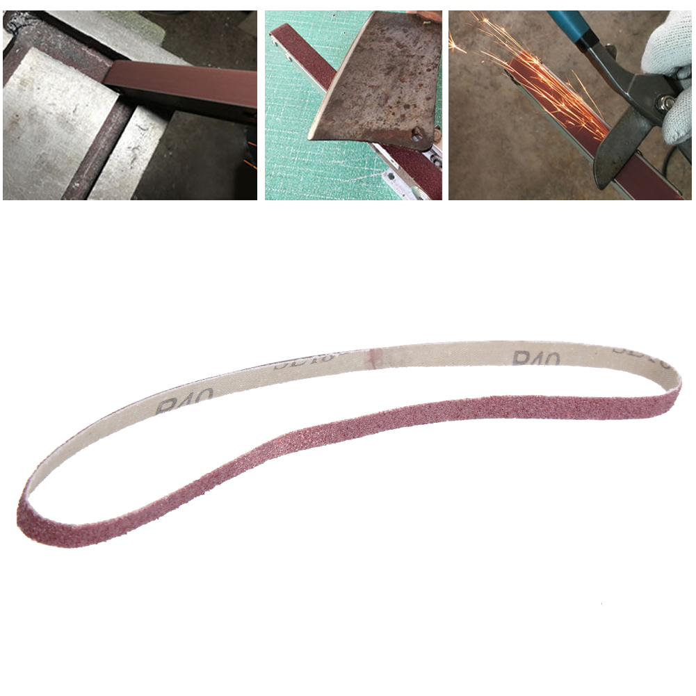 10x Sanding Belt Aluminium Oxide Sandpaper Sander Abrasive Band Strap ...