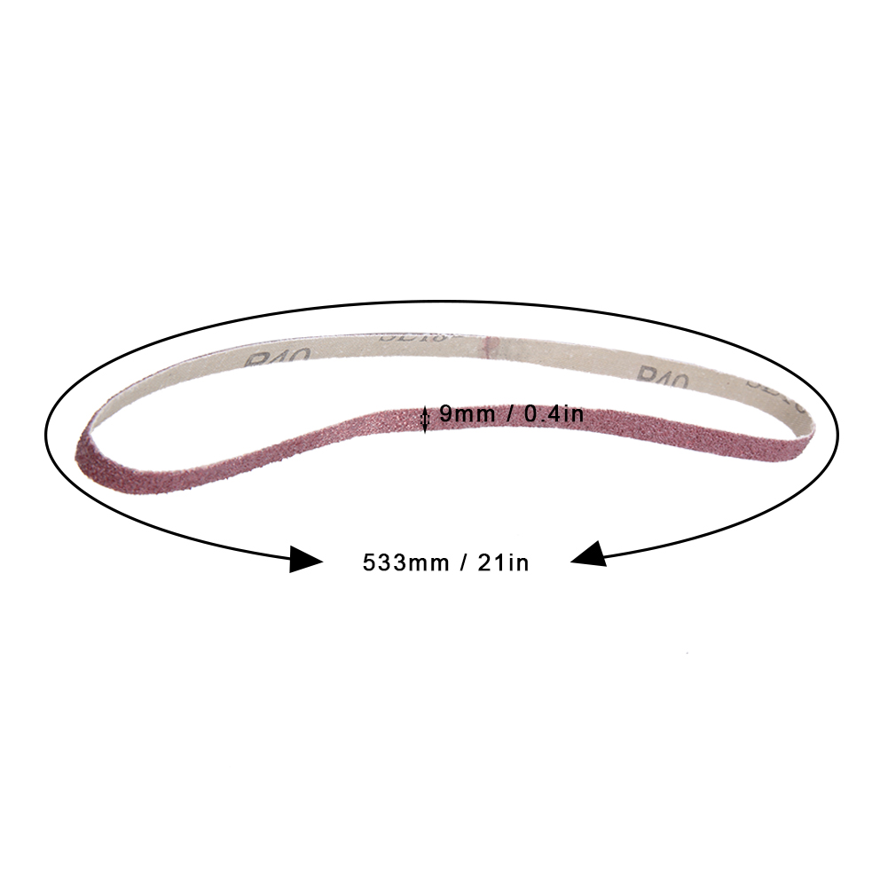 10x Sanding Belt Aluminium Oxide Sandpaper Sander Abrasive Band Strap ...