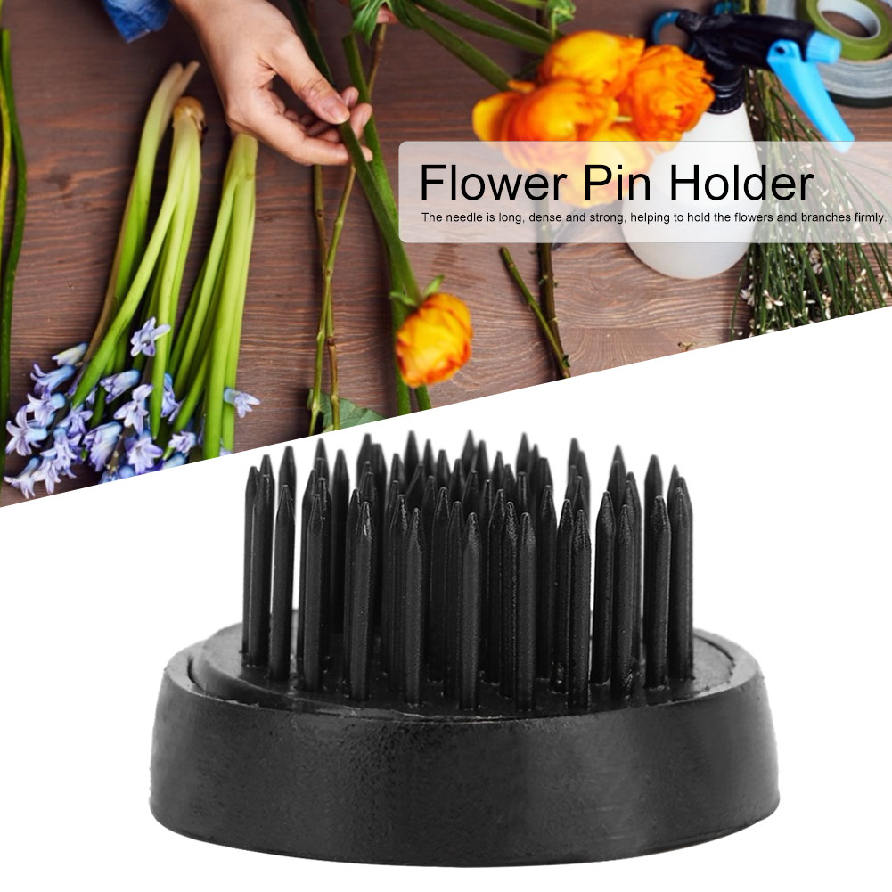 .FLOWER ARRANGING TOOLS Black Round Ikebana Kenzan Plumbum Needle ...