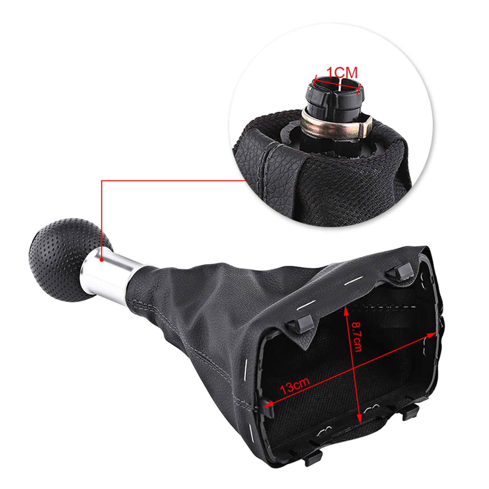 Gear Shift Knob Kit 5 Car Gear Shift Knob Gear Stick Gaiter Boot Kit ...