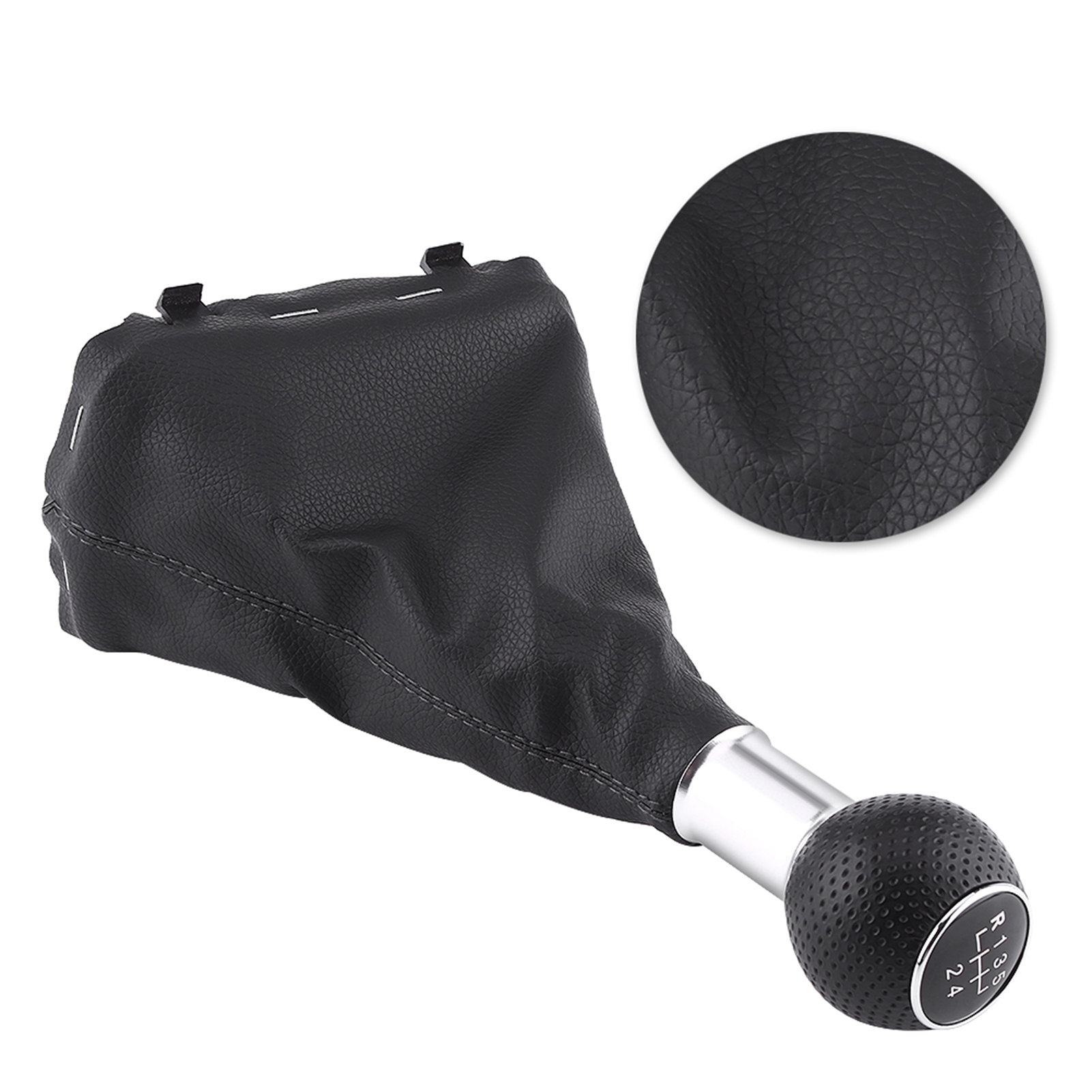 Gear Shift Knob Kit 5 Car Gear Shift Knob Gear Stick Gaiter Boot Kit ...