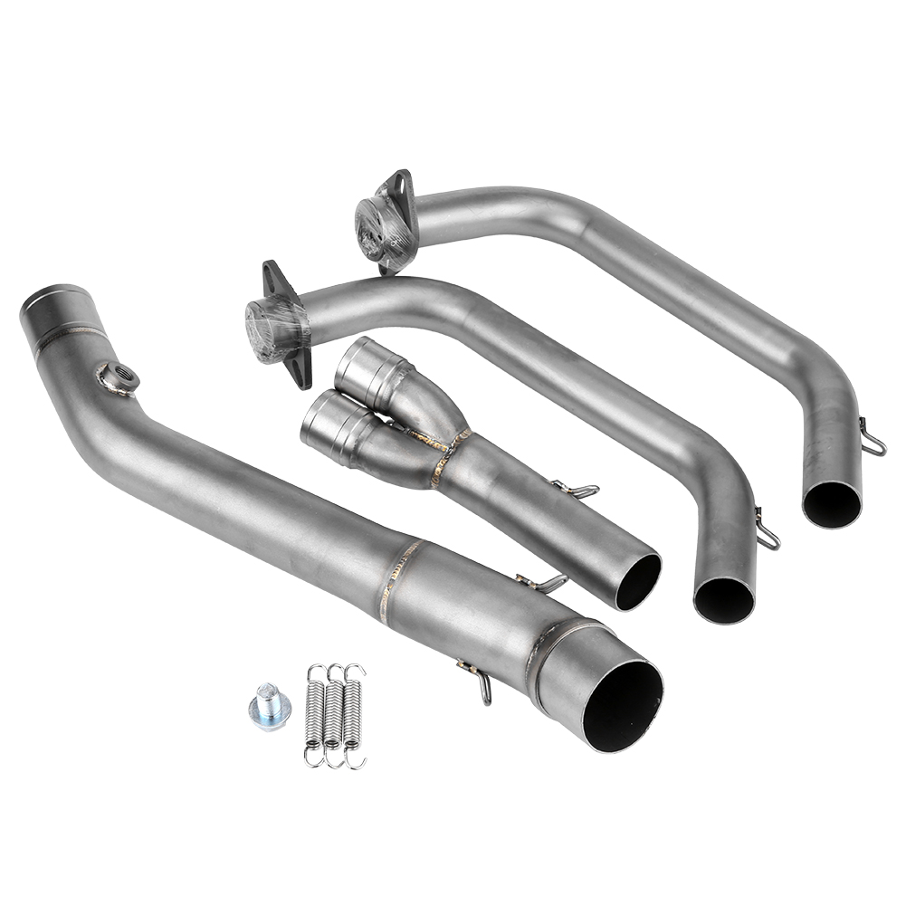 Motorcycle Full Exhaust System Vent Front Pipe Link Connect For ...