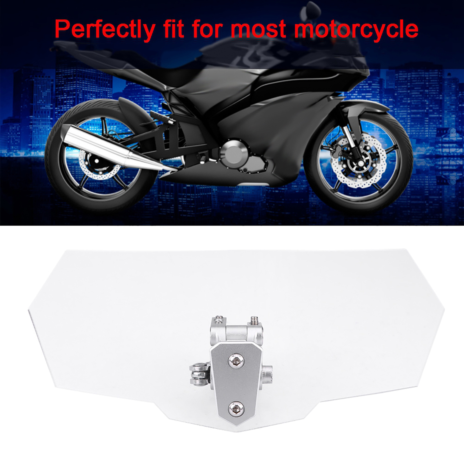 Universal Adjustable Windshield Motorcycle Universal Wind Deflector ...