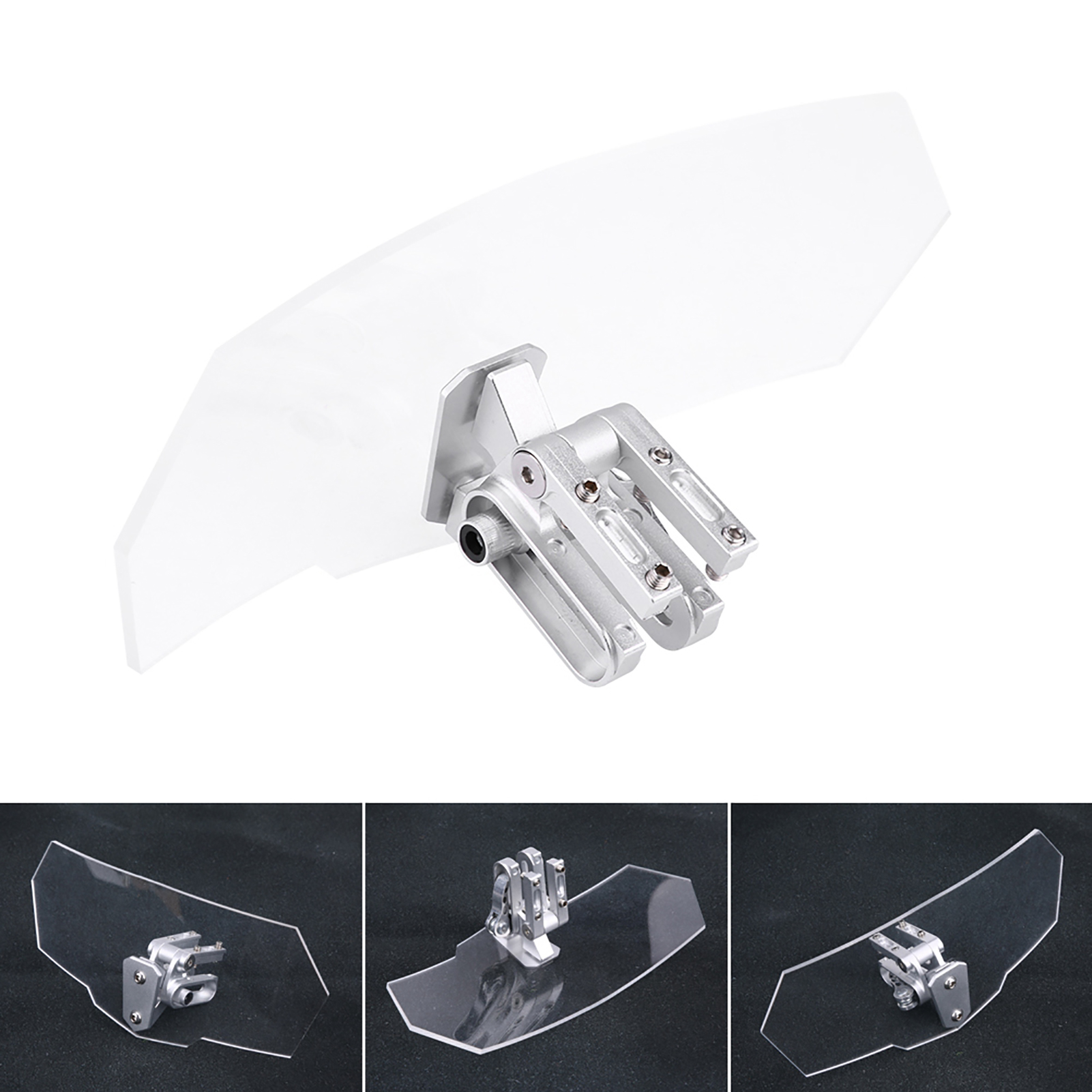 Universal Adjustable Windshield Motorcycle Universal Wind Deflector ...