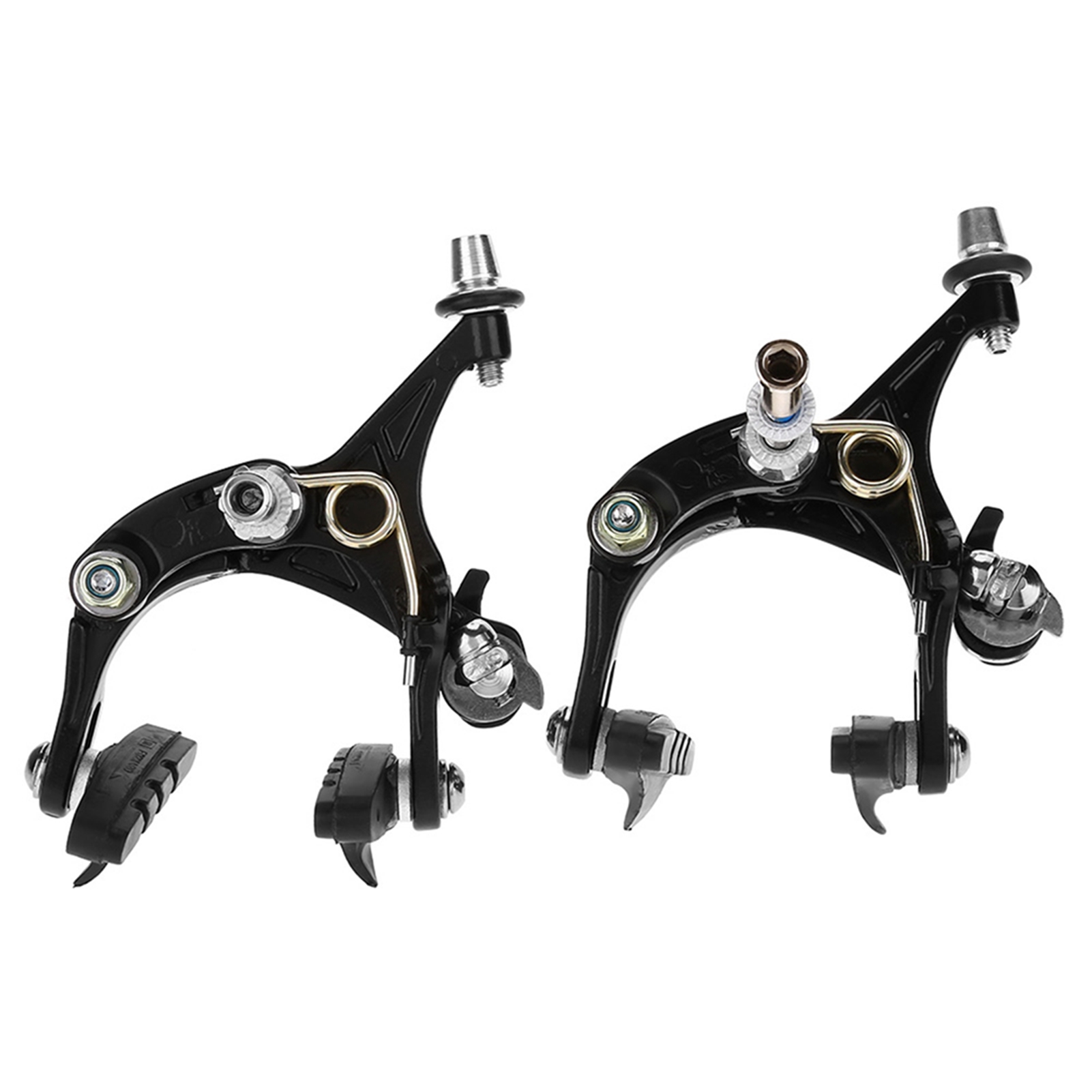 1 Pair Road Bike V Shape Mechanical Dual Pivot Brake Set Repair Parts T ...