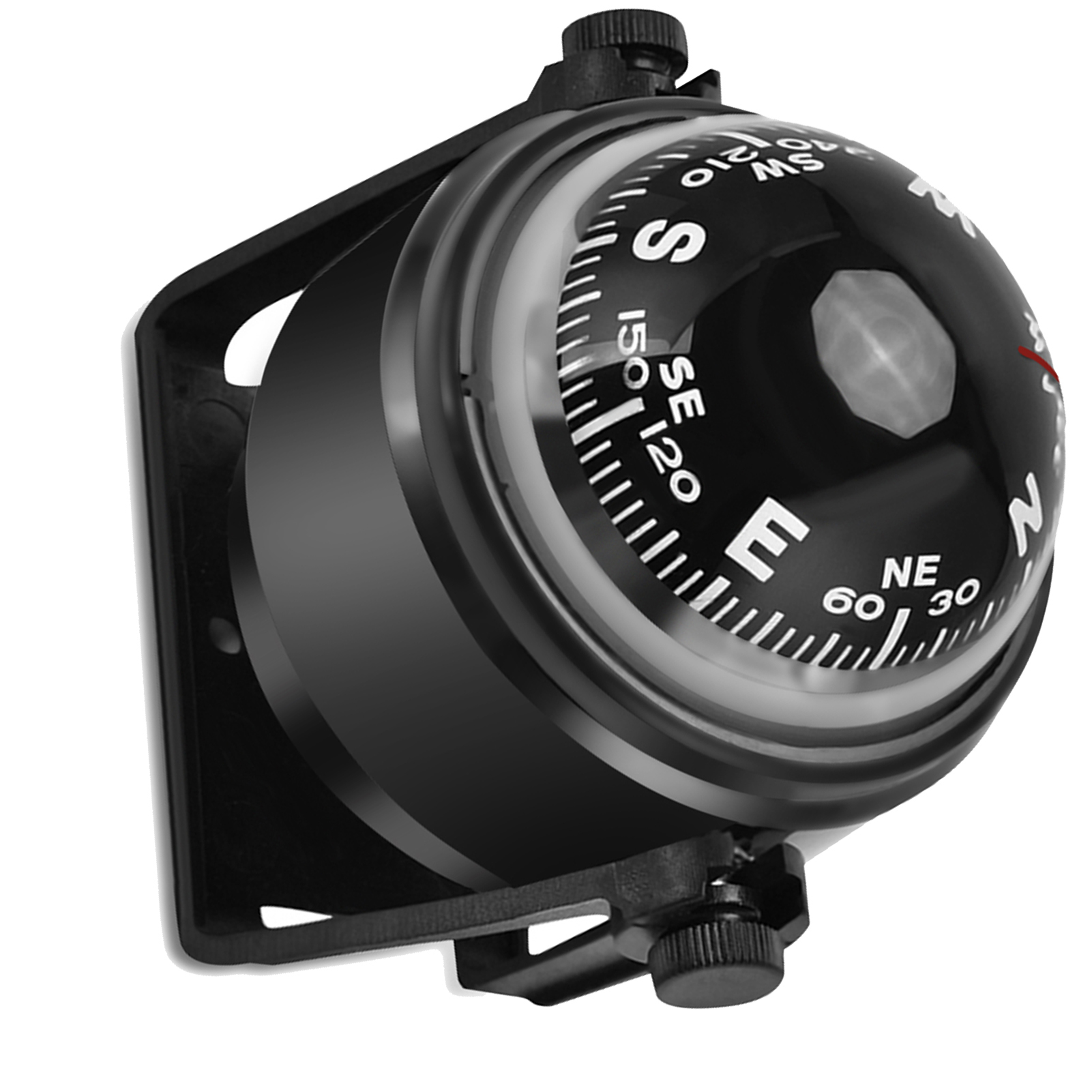 Black Electronic Adjustable Marine Ball Night Vision Compass for Boat ...