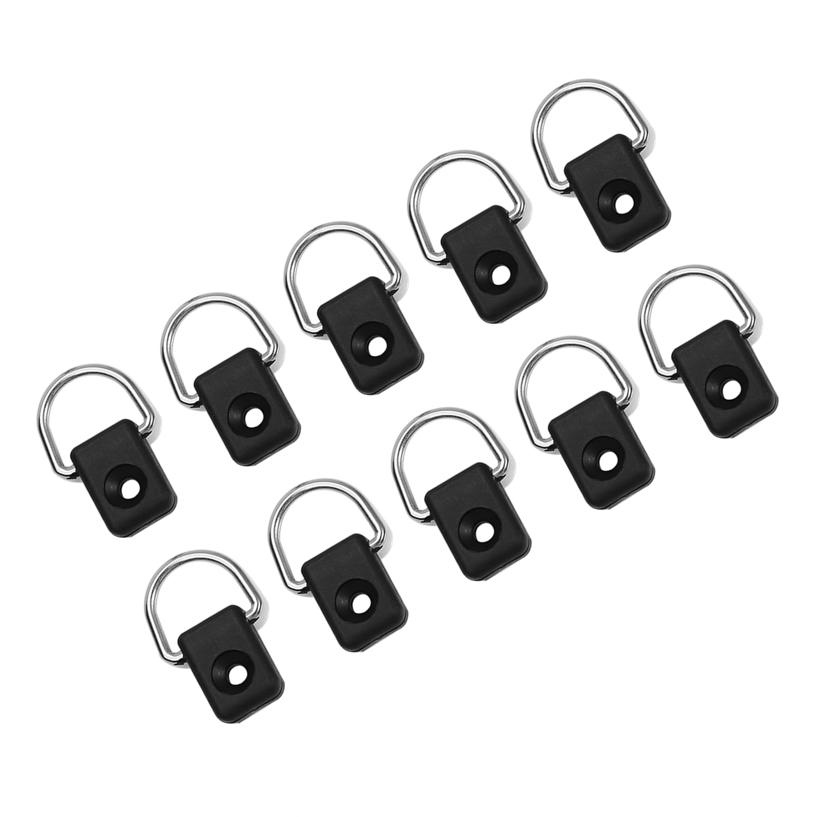 10pcs Black Canoe Kayak Fishing Rigging D Ring With M6 Screws For ...