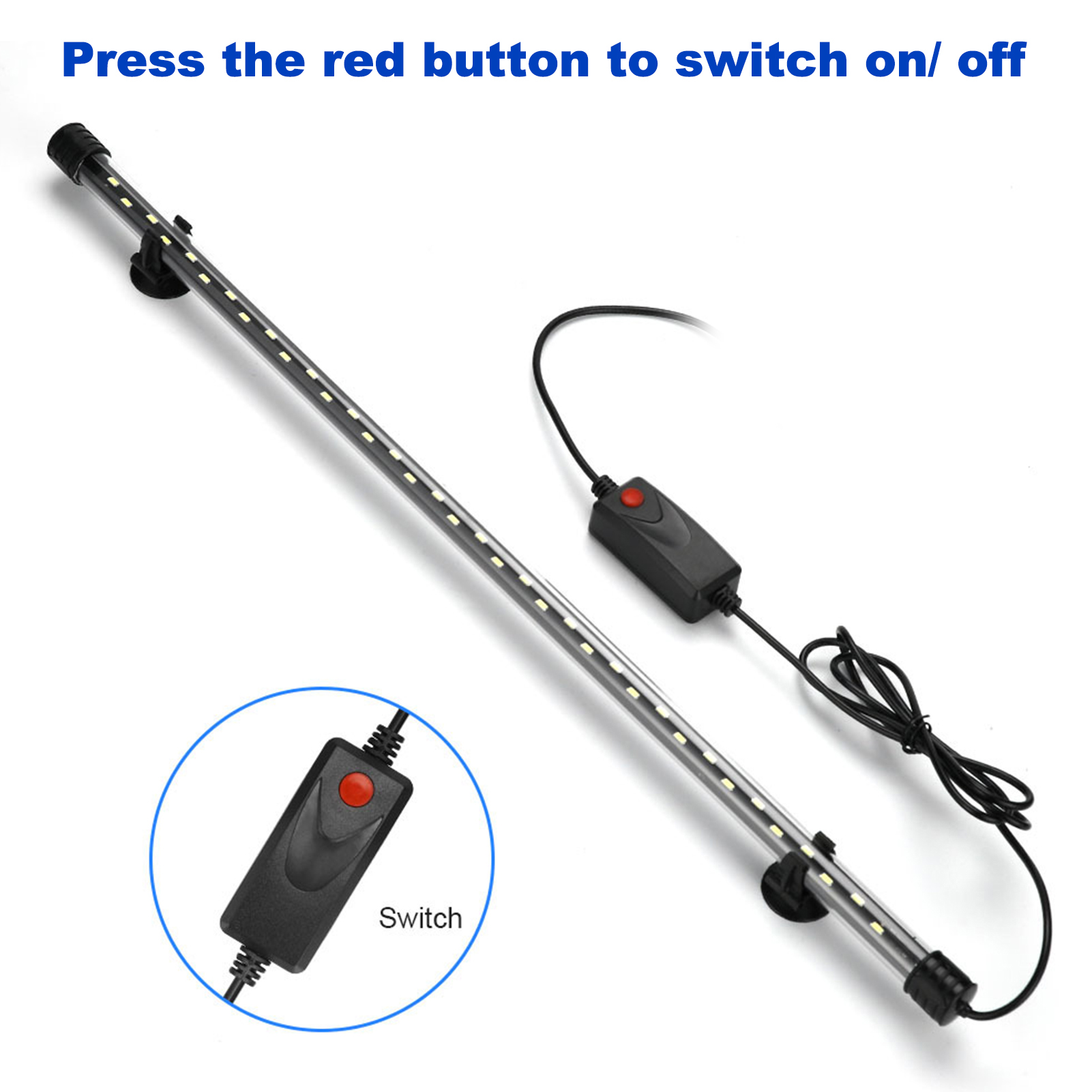 ^(36 LEDS-US PLUG)AQUARIUM Light Fish Tank Light High Waterproof Level ...