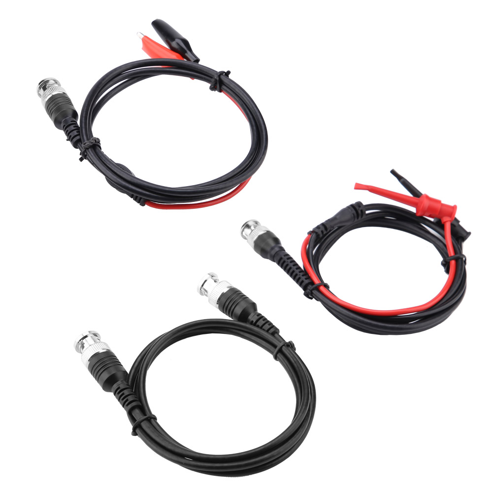 P1260 COAXIAL CABLE BNC To BNC Crocodile Chip Test Hook Testing Lead ...